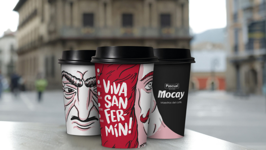 Mocay celebra San Fermín con cuatro ediciones de sus vasos ‘take away ...